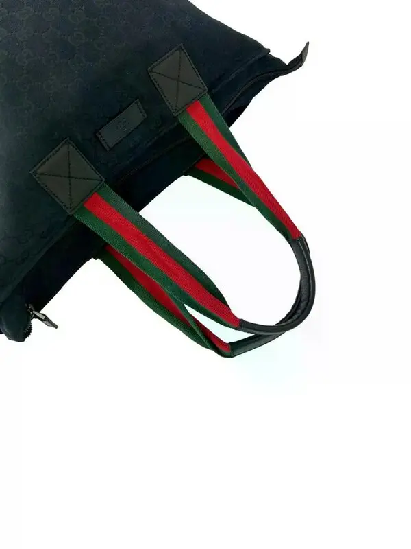Gucci 2000-2015 Gg Canvas Web Tote Bag