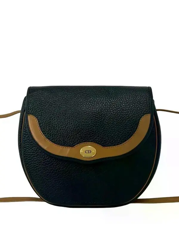 Dior 20th Century Leather Crossbody Bag - Black