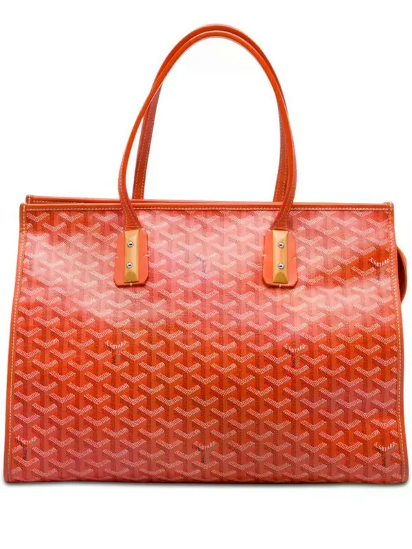 Goyard 2010 Goyardine Marquises Tote Bag - Orange