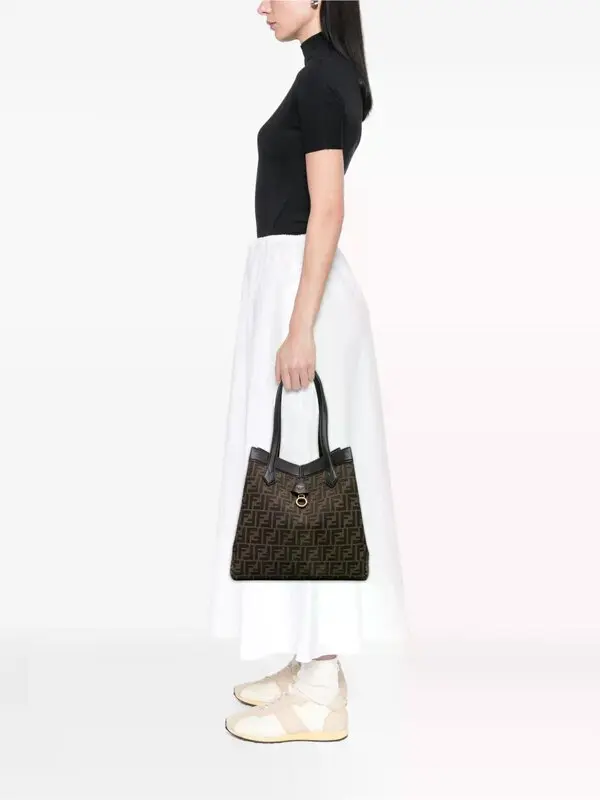Fendi Large Zucca Canvas Origami Tote Bag