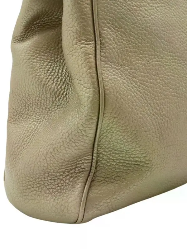 Gucci Small Calfskin Bamboo Shopper Satchel - Gold