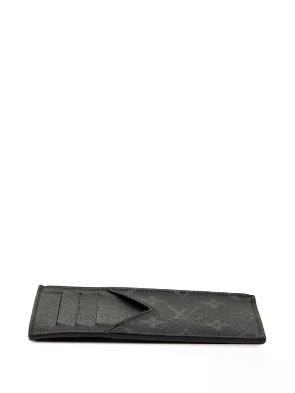 LOUIS VUITTON 2021-2026 Monogram Eclipse Taigarama Card Holder Coin Pouch