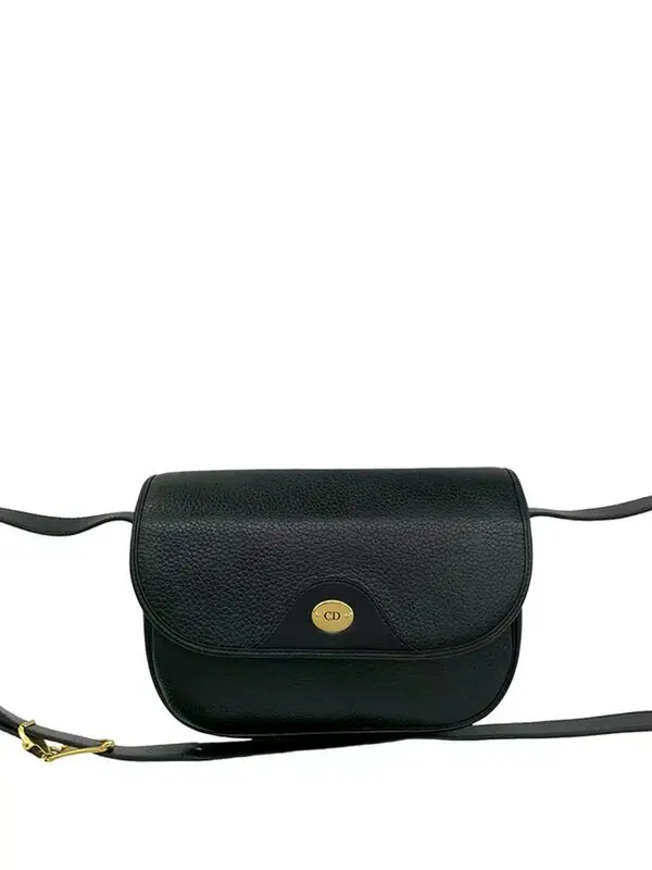 Dior 20th Century Calf Leather Crossbody Bag - Black