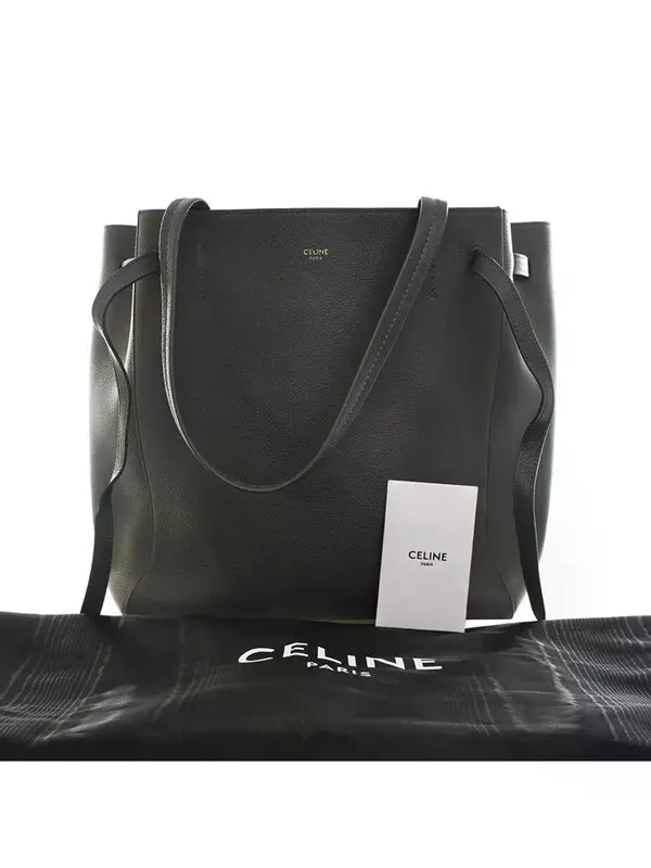 Celine 2023 Small Leather Phantom Cabas Tote Bag