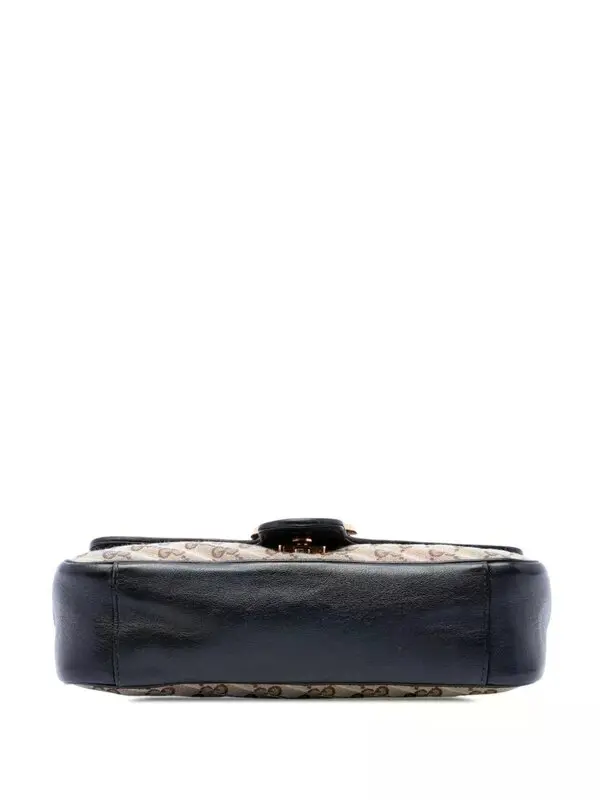 Gucci Gg Marmont Matelassé Diagonal Gg Canvas Shoulder Bag