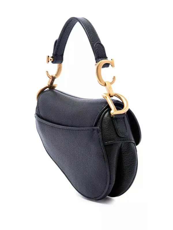 Dior Micro Goatskin Saddle Bag Satchel