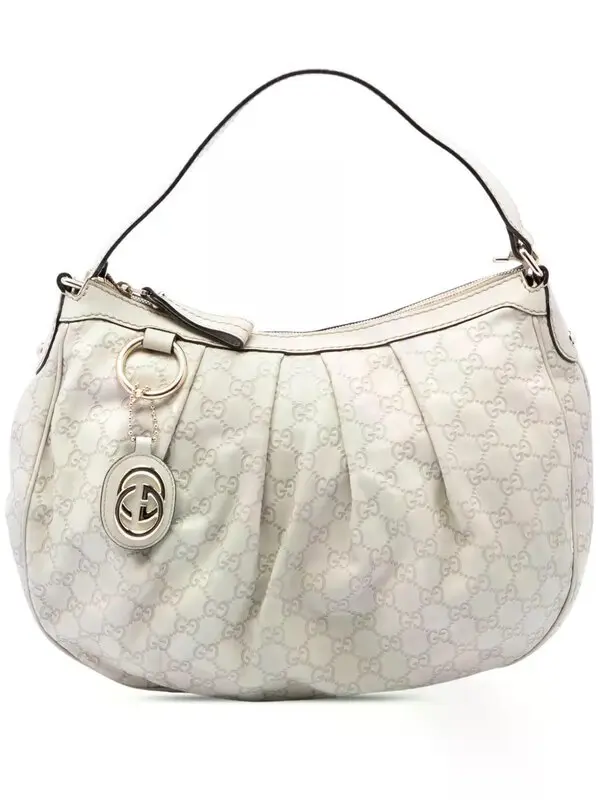 Gucci 2016-2026 Guccissima Sukey Shoulder Bag - White