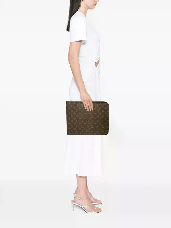 LOUIS VUITTON 1988 Monogram Poche Documents Portfolio 30 Clutch Bag