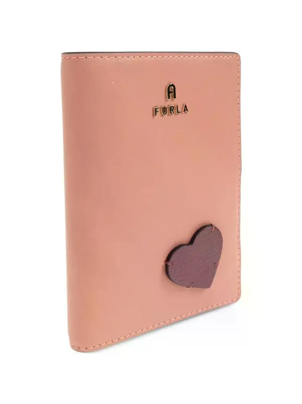 Furla Camelia Heart-patch Passport Case