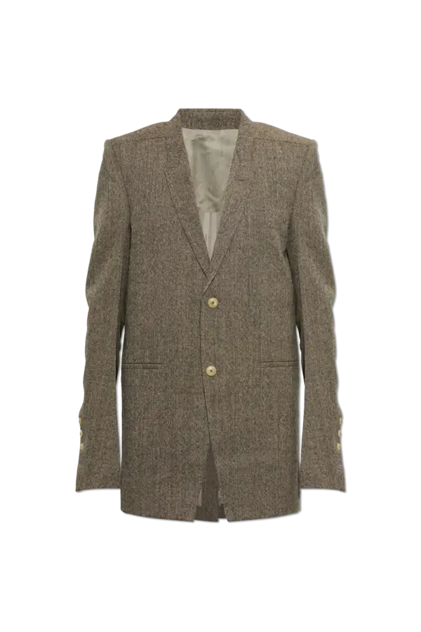 Rick Owens Wool Blazer With Single Vent