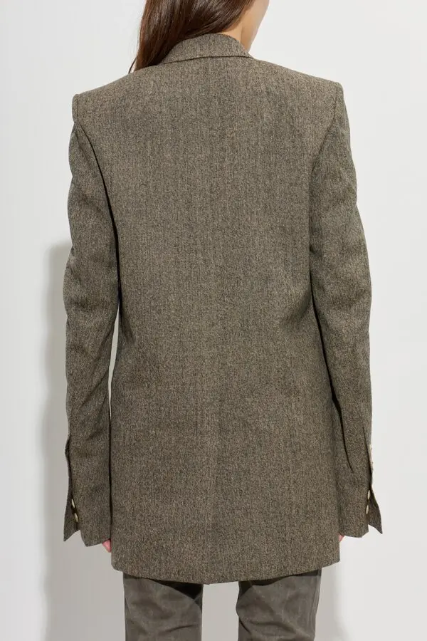 Rick Owens Wool Blazer With Single Vent