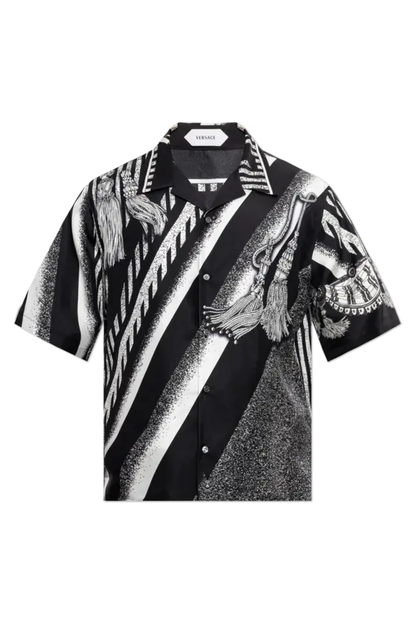 Versace Silk Shirt "formula 6 - Black