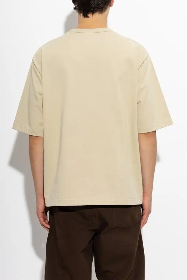 LEMAIRE T-shirt With Pocket - Cream
