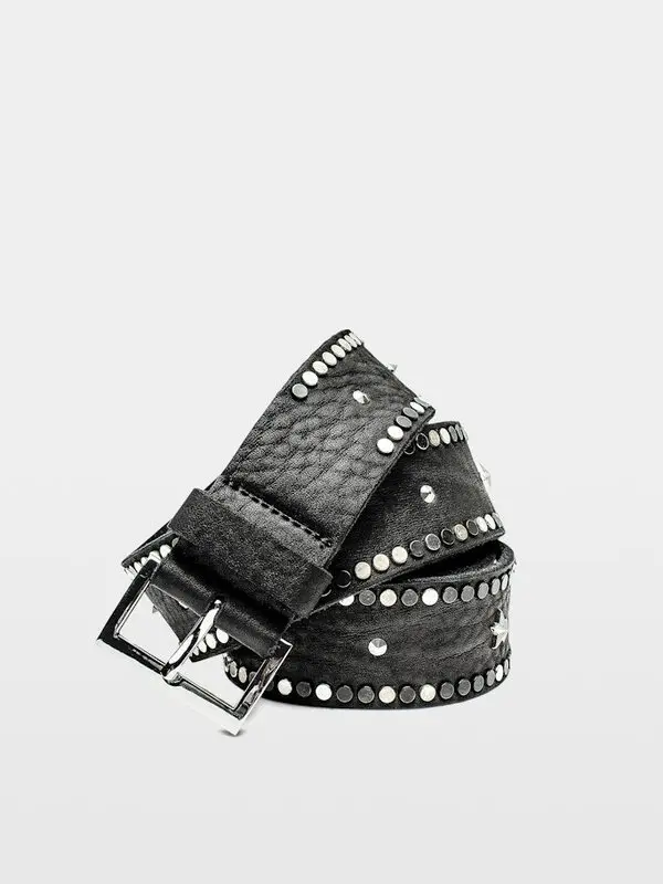Zadig&Voltaire Starlight Studded Leather Belt