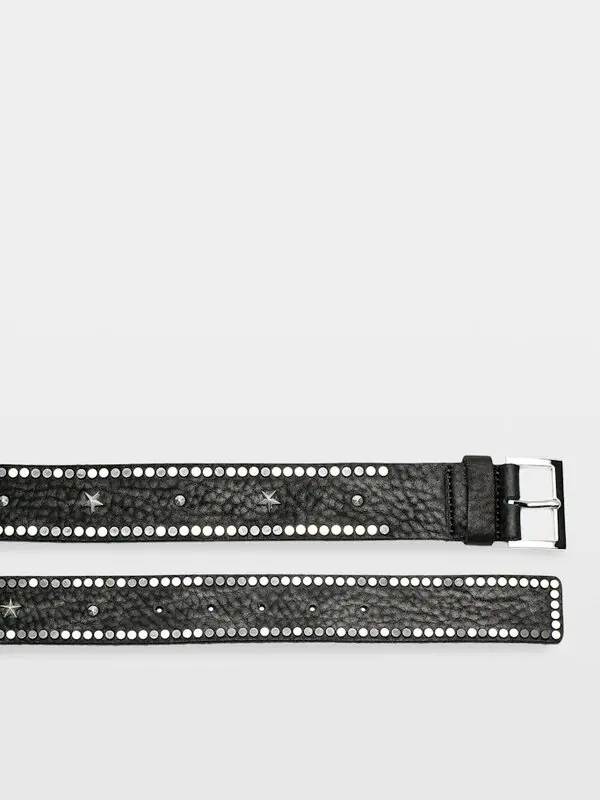 Zadig&Voltaire Starlight Studded Leather Belt