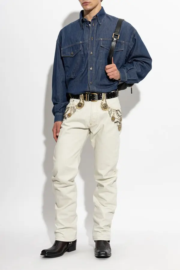 Versace Jeans With Appliqués