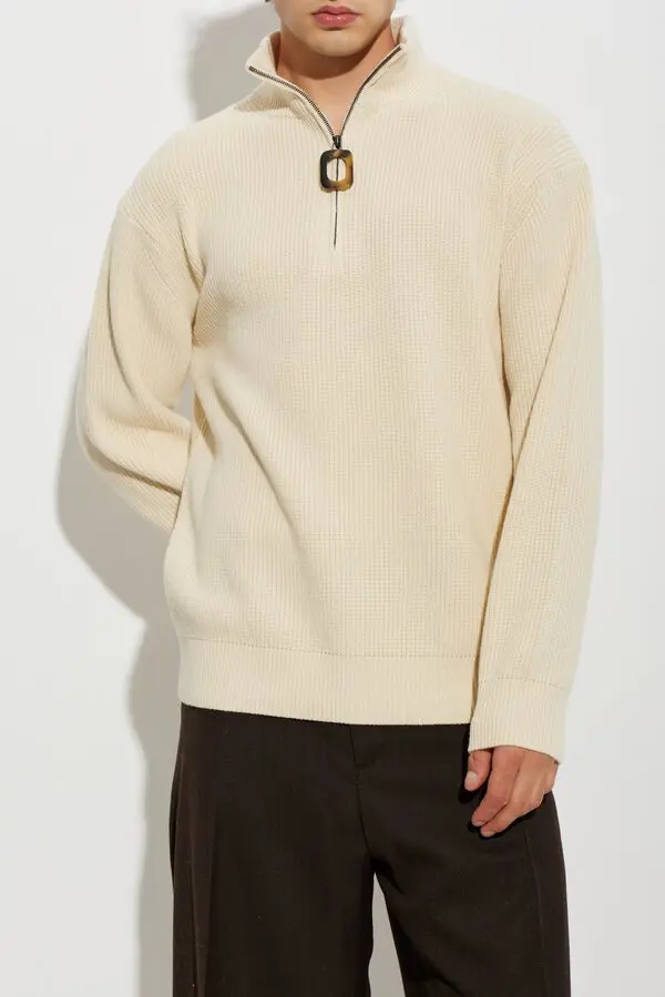 JW Anderson Sweater With A Stand-up Collar