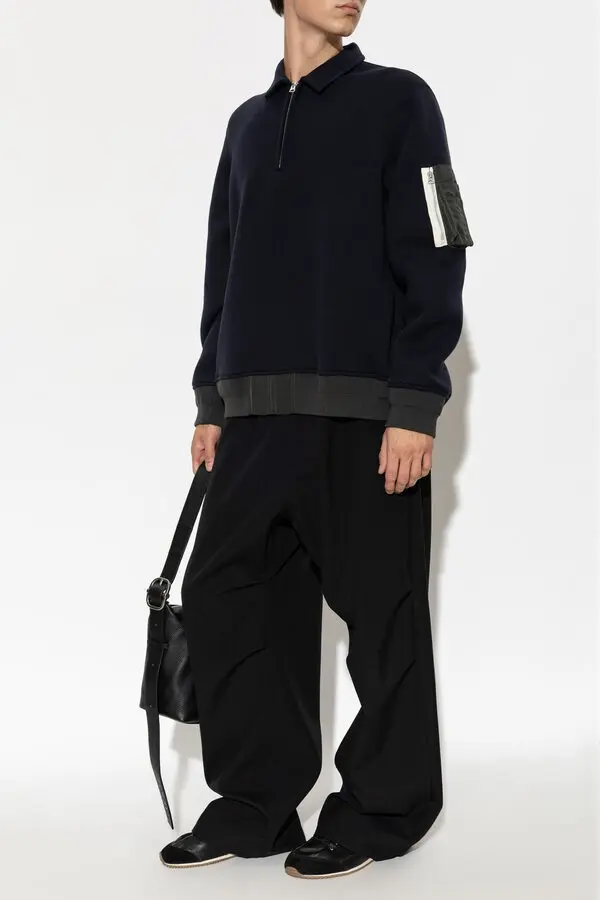 Sacai Polo Shirt With A Sleeve Pocket
