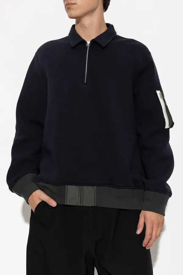 Sacai Polo Shirt With A Sleeve Pocket