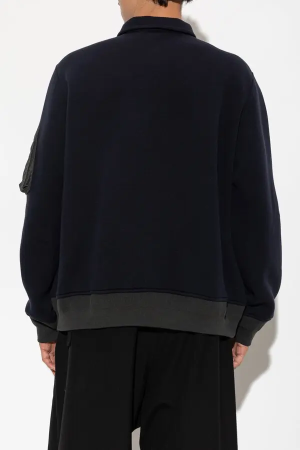 Sacai Polo Shirt With A Sleeve Pocket