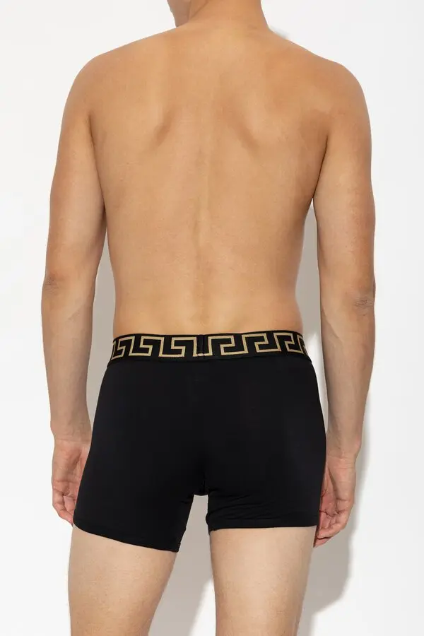 Versace 2-pack Of Cotton Boxer Briefs