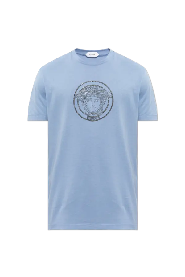 Versace T-shirt With Shimmering Crystals
