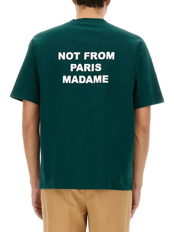 Drole De Monsieur T-shirt "slogan - Green