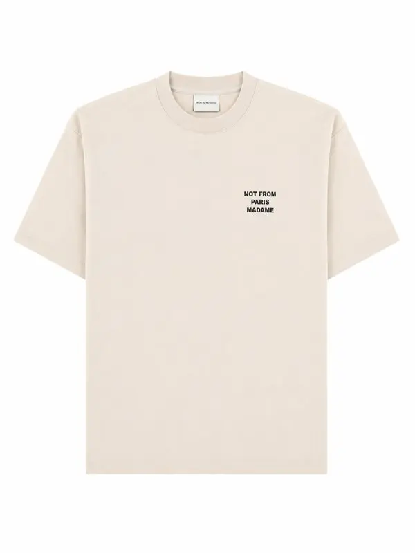 Drole De Monsieur T-shirt "slogan - Beige