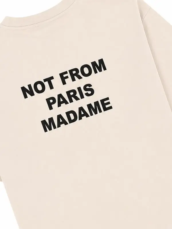 Drole De Monsieur T-shirt "slogan - Beige