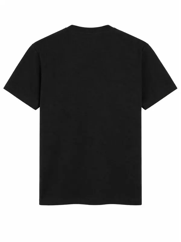 AMI Paris T-shirt With Red Heart Logo - Black