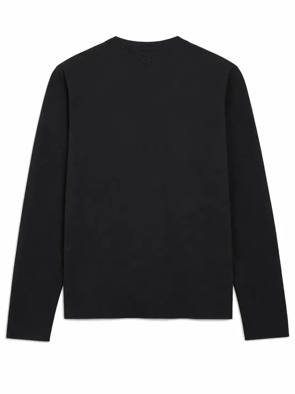 AMI Paris T-shirt Con Logo - Black