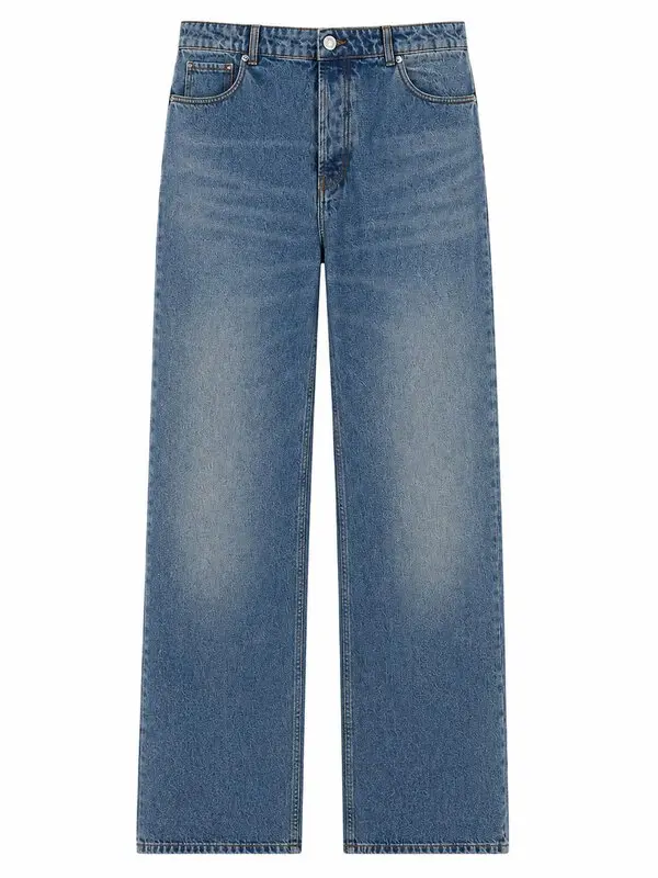 AMI Paris Wide Leg Jeans - Denim