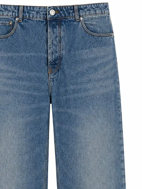 AMI Paris Wide Leg Jeans - Denim