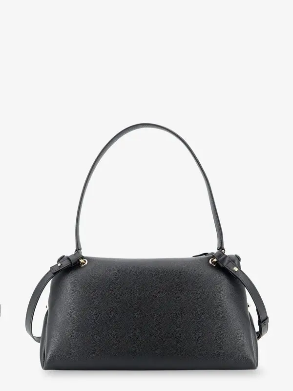 FERRAGAMO Leather Shoulder Bag With Gancini Detail