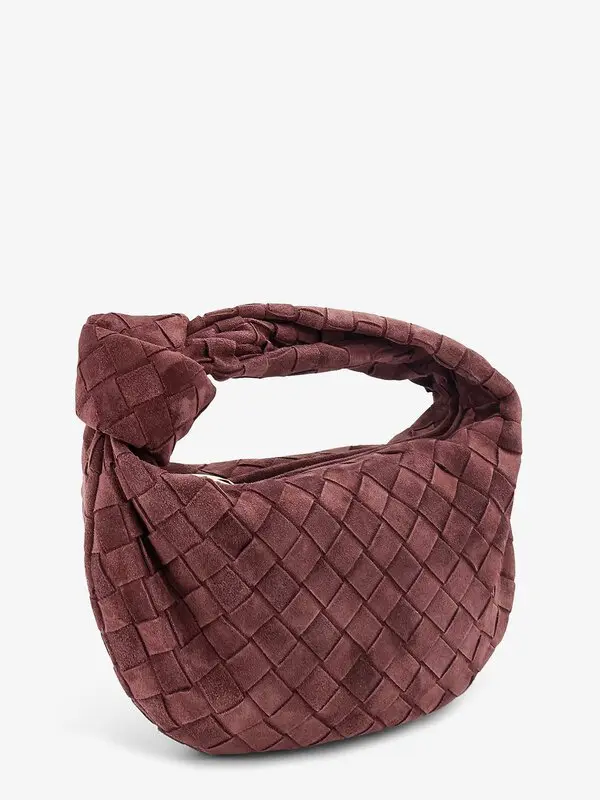 Bottega Veneta Mini Jodie Intrecciato Suede Handbag - Multicolor