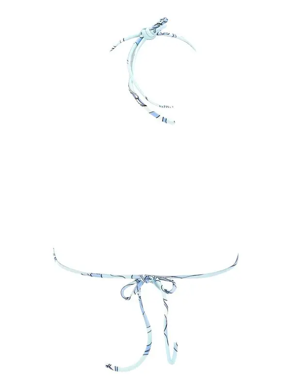 Emilio Pucci Printed Halterneck Bikini Top