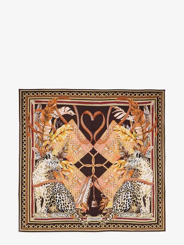 FERRAGAMO Felindra Silk Foulard - Multicolor