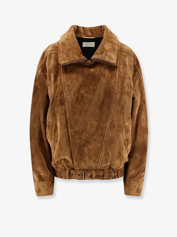 Saint Laurent Oversized Suede Leather Jacket