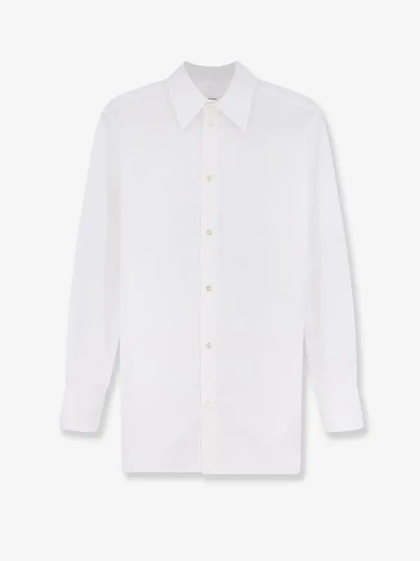 Saint Laurent Cotton Shirt With Cassandre Embroidery - Multicolor