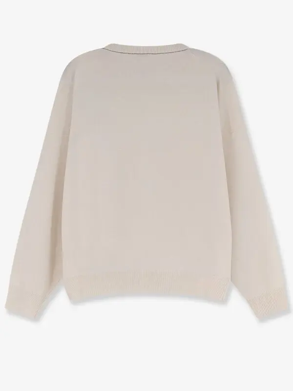 Brunello Cucinelli Crew Neck Long Sleeve Cashmere Sweater - Multicolor
