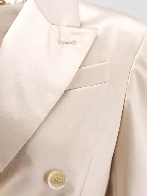 Brunello Cucinelli Double-breasted Silk Blazer