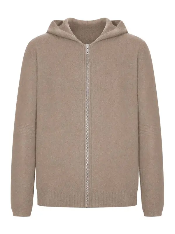 Rick Owens Hoodie With Full Zip - Gray