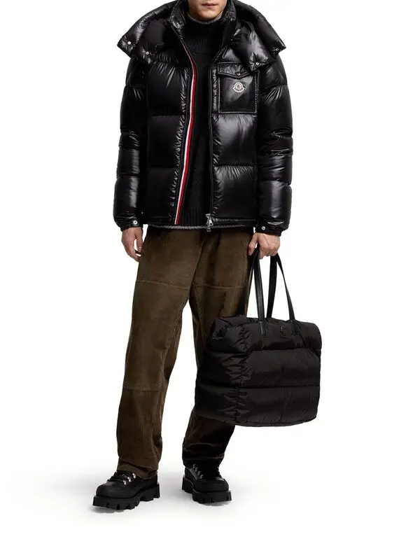 Moncler Montbeliard Down Jacket With Hood - Black