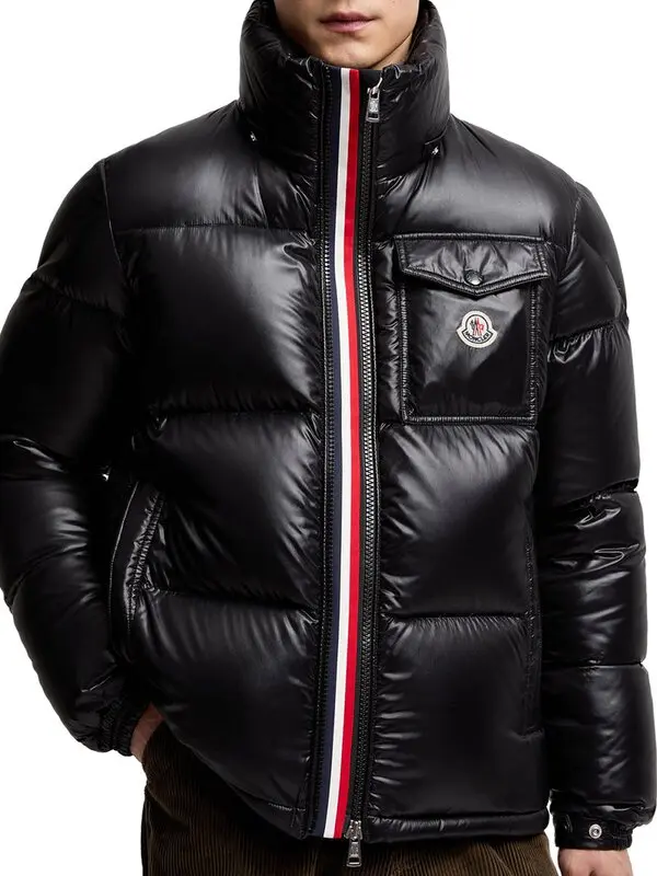 Moncler Montbeliard Down Jacket With Hood - Black