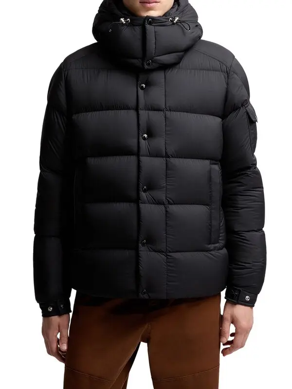 Moncler Maya 70 Short Down Jacket With Hood - Black