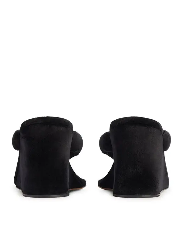 Balenciaga Wedge Flip-flops - Black
