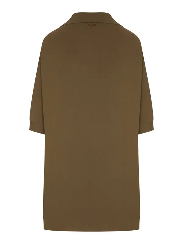 Max Mara Long Viscose Crepe Sweater - Yellow