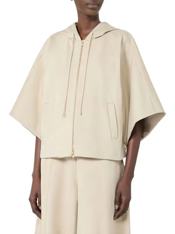 Max Mara Boxy Technical Cotton Jersey Hoodie