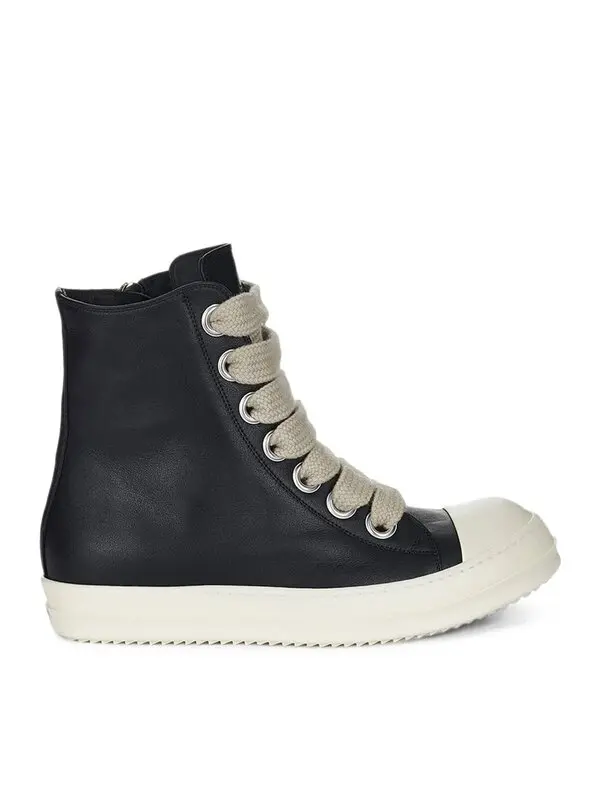 Rick Owens Jumbolace Leather High-top Sneakers - Multicolor