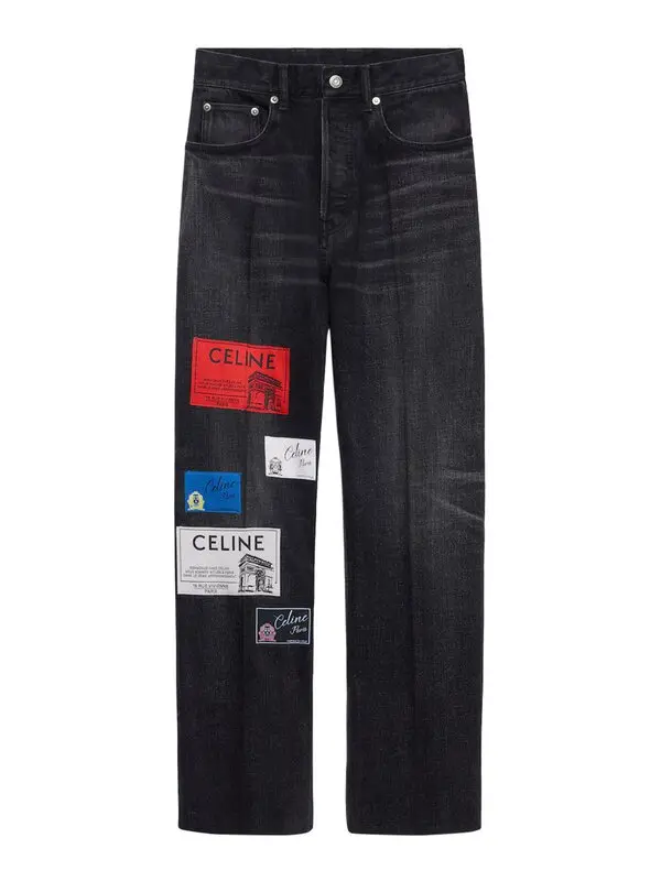 Celine Boyfriend 001 Jeans In Cotton Denim